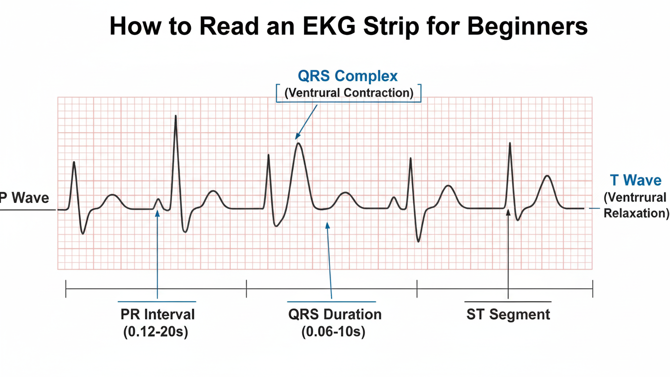 How to Read an EKG Strip for Beginners - EKG Technician